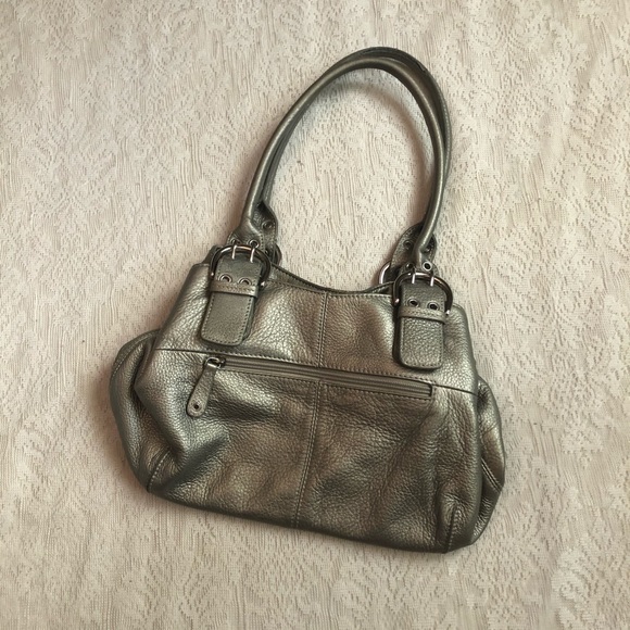 Tignanello | Bags | Tignanello Italian Leather Metallic Handbag | Poshmark